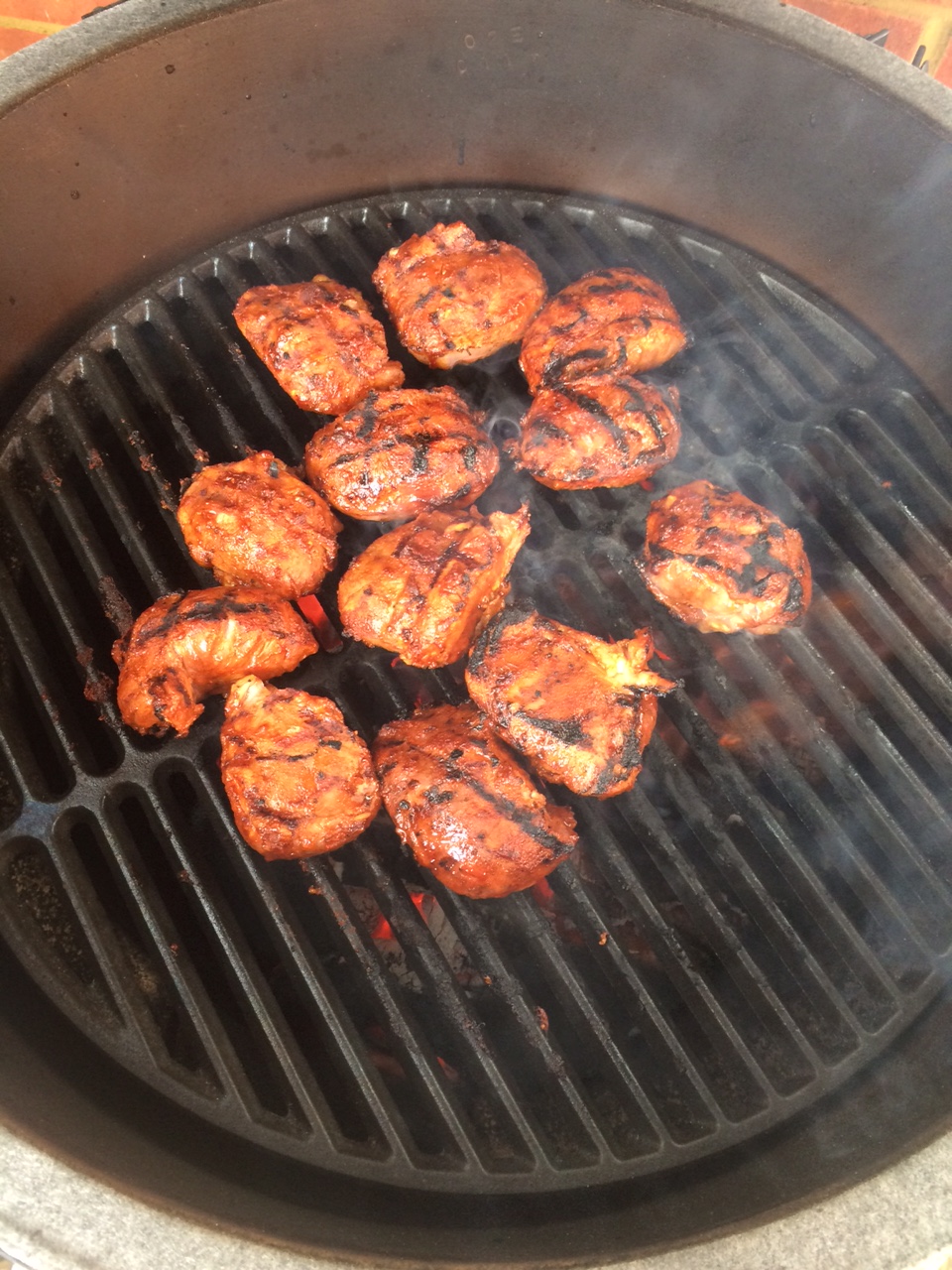 Criggy Bites: Pigs Cheeks with Pickled Vegetables and Spicy BBQ Sauce