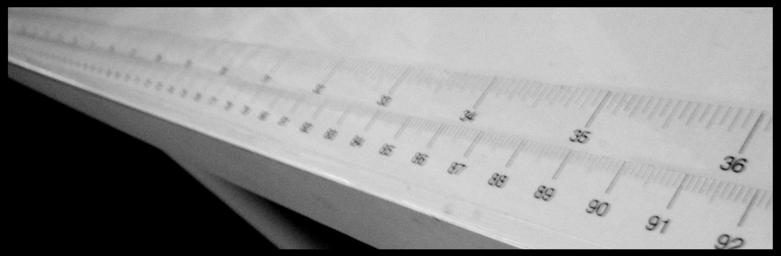 Kraft-A-Holic: Homemade Table Ruler