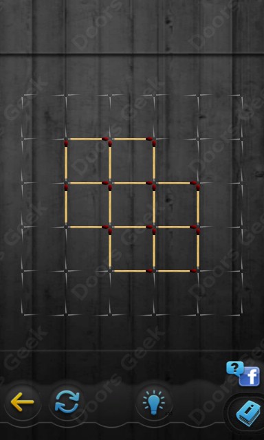 Matchstick Puzzles Level 46 ~ Doors Geek