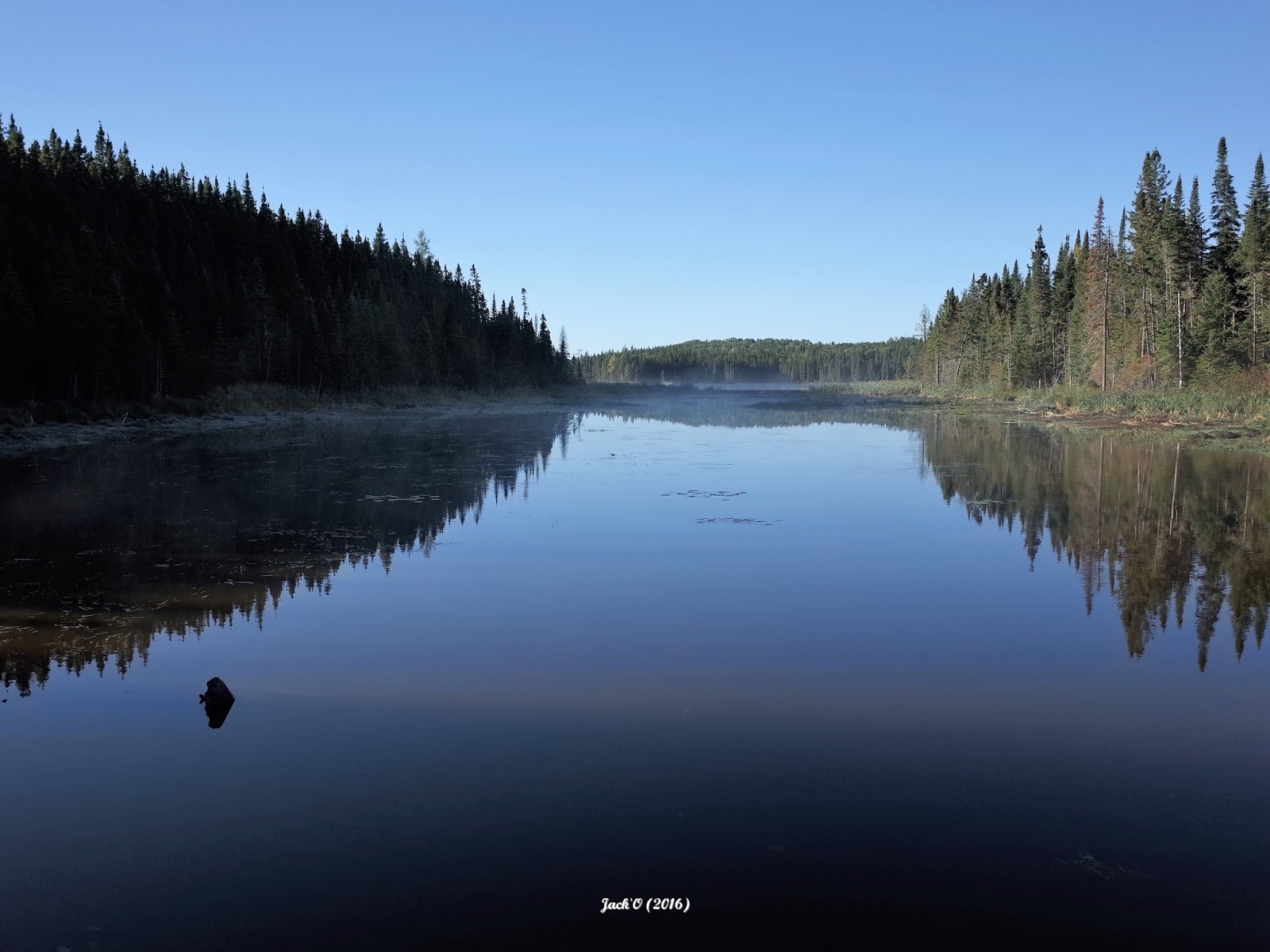 L'OEIL AU VERT: Lac Campredon (Abitibi) : matin brumeux du 24 sept ...