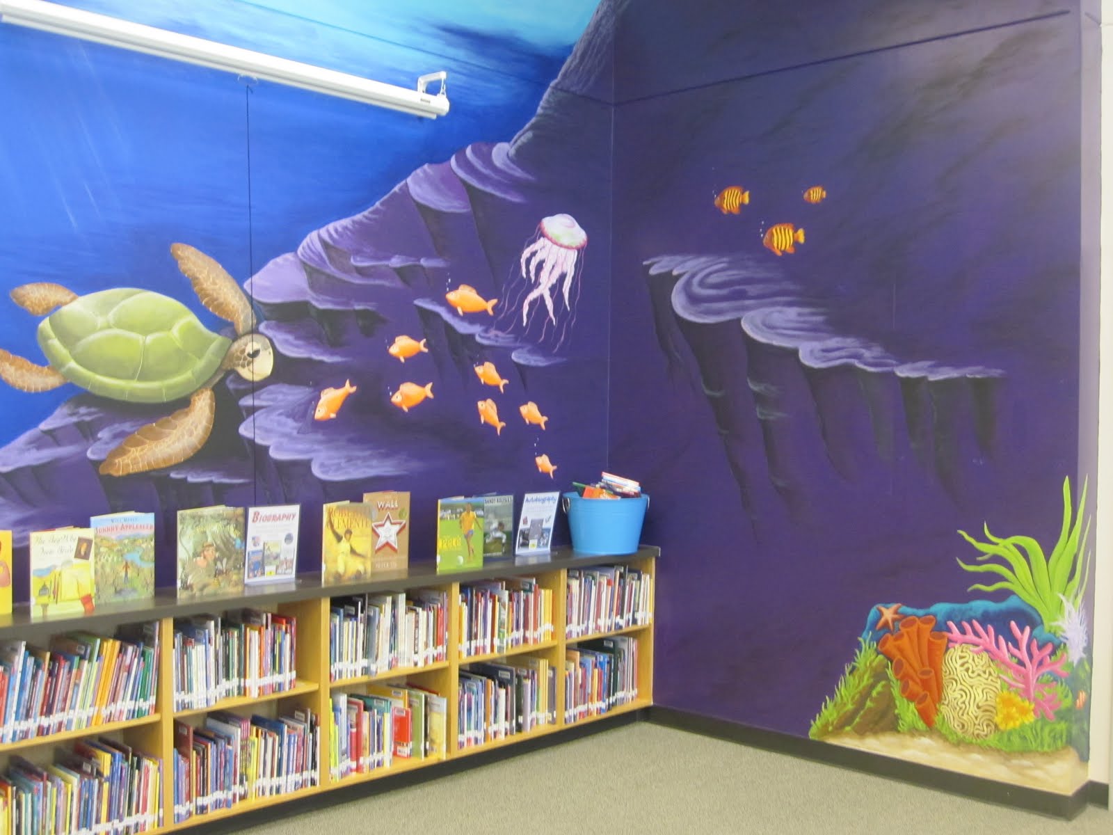 Ashley Williams: "Finding Nemo" Mural at School Library
