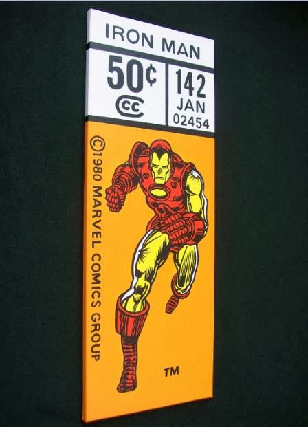Jdtoonart Cartoon and Comic pop art Paintings: Iron Man Marvel Corner box
