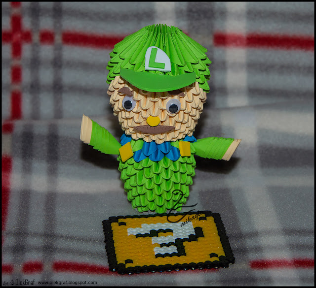 Origami 3d - mikaglo: 201. Mario i Luigi origami 3d / 3d origami Mario ...