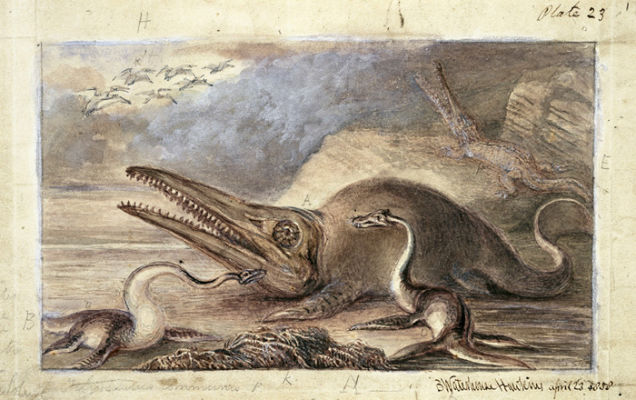 Momentos del Pasado: Ilustraciones antiguas de dinosaurios