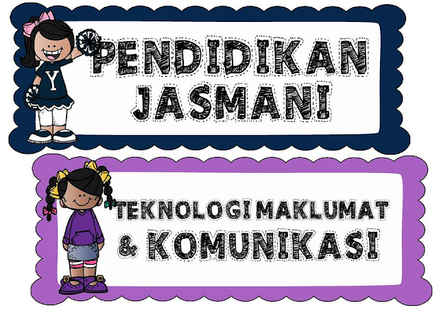 Download Label Mata Pelajaran