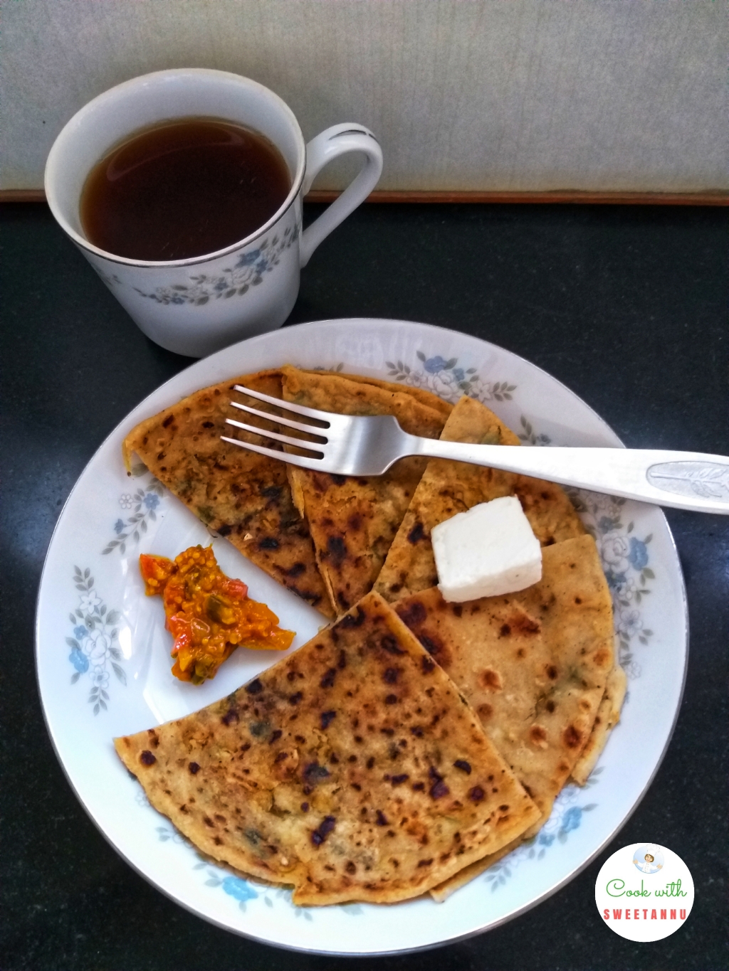 Everyday Cooking : Boiled Egg Parathas/ Anda Paratha Recipe