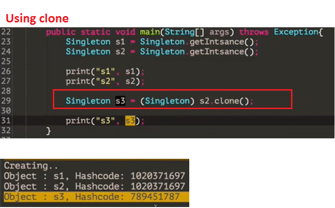Pavan ADF: JAVA : SingleTon Break