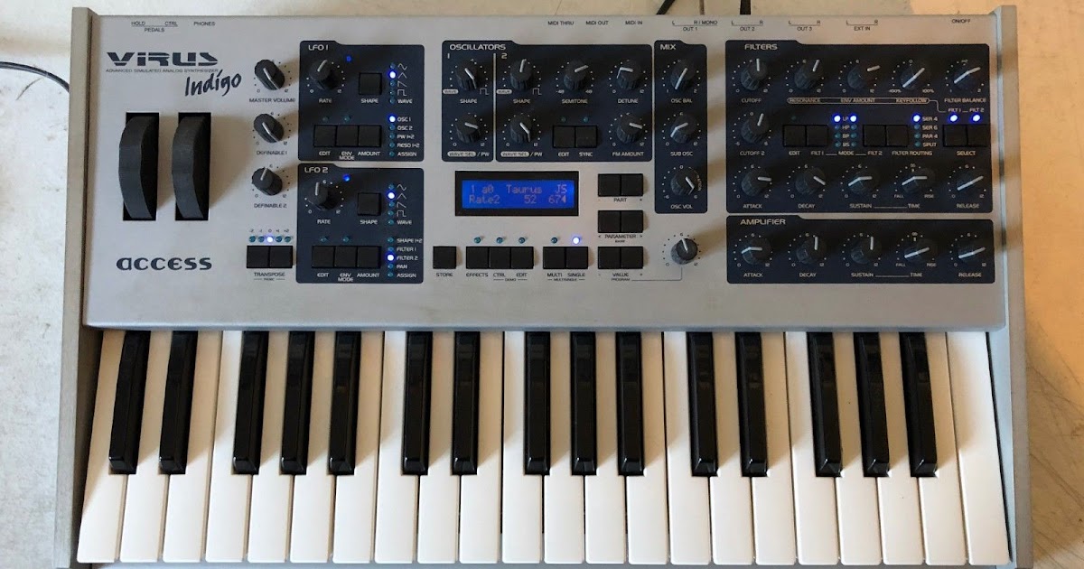 MATRIXSYNTH: Access Virus Indigo Keyboard Synthesizer SN G10000334