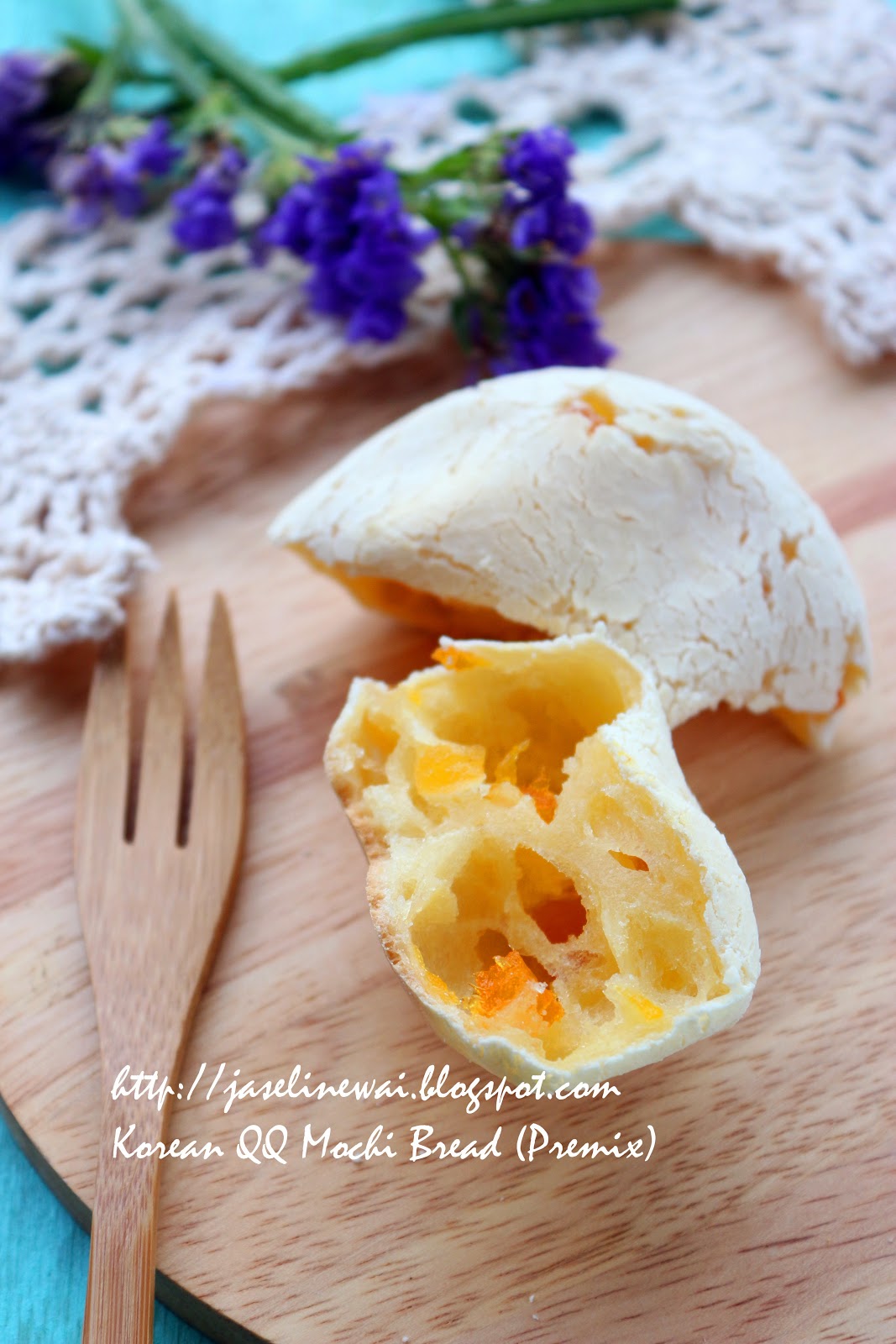 WSM @ Kitchen: 韩国麻薯面包（预拌粉版）Korean QQ Mochi Bread (Premix)