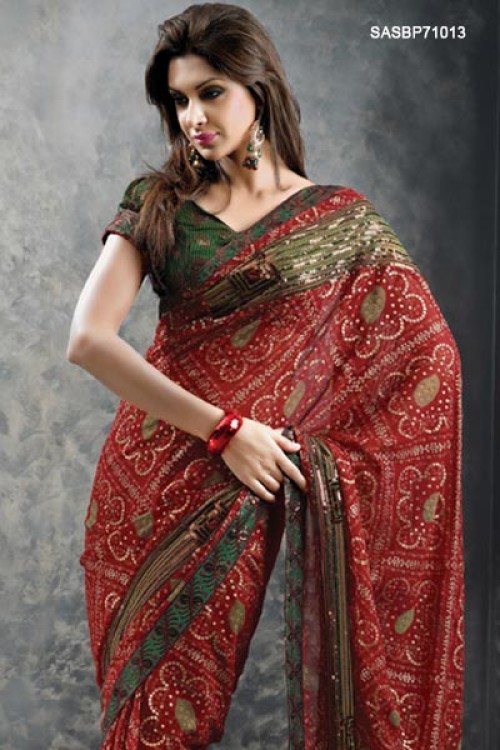 Nice Posts: Top Best Bandhej Saree Models