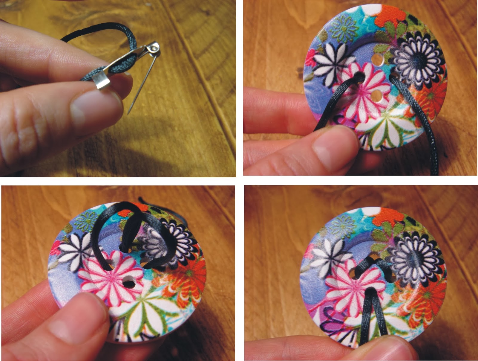 Il baule delle idee: Spilla di bottoni