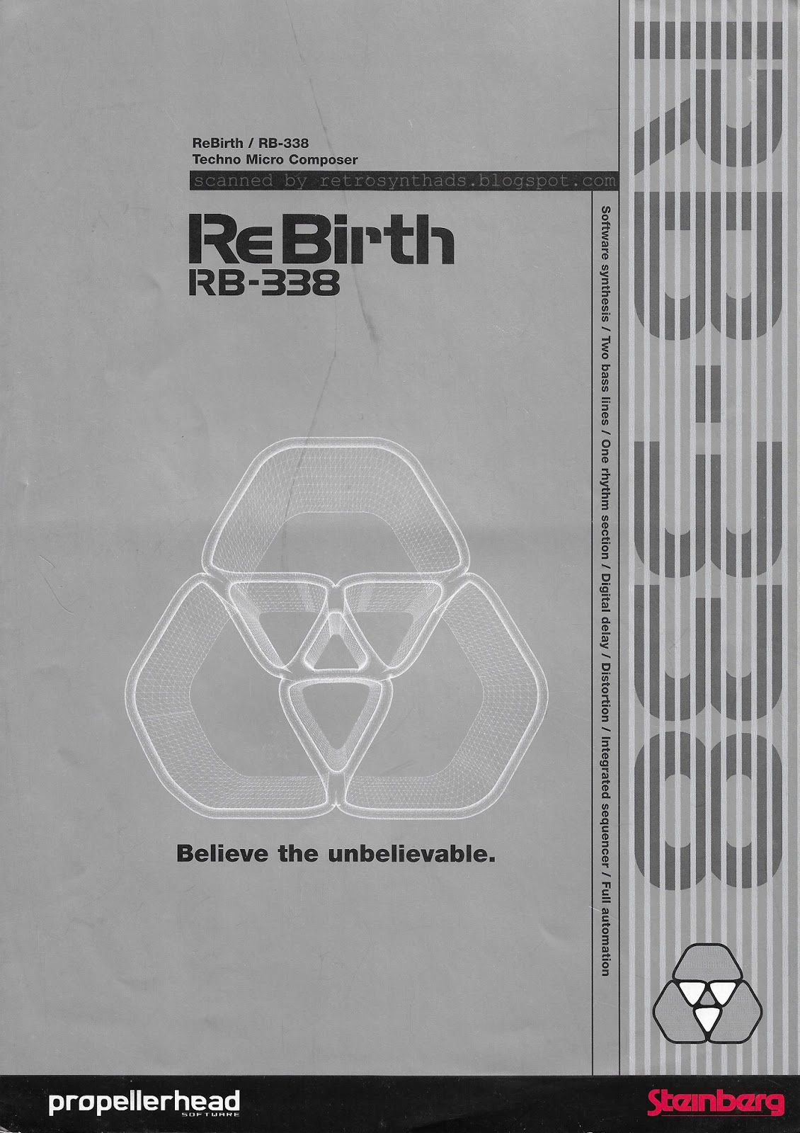 Retro Synth Ads: Propellerhead ReBirth (RB-338) Techno Micro Composer ...