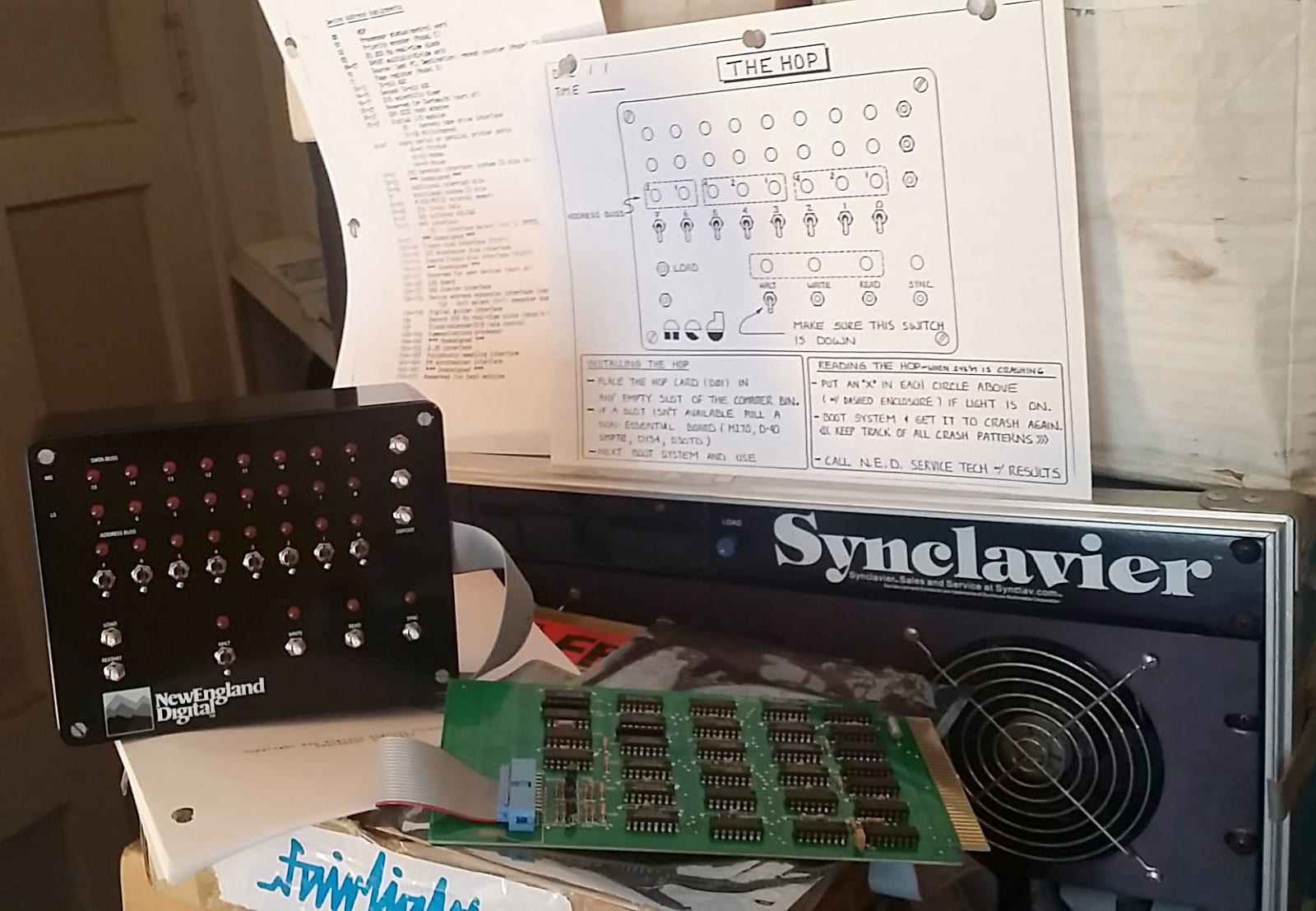 MATRIXSYNTH: Synclavier HOP Hand Operated Processor + D0I interface card