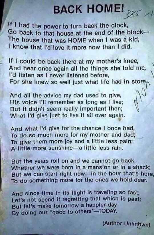 Entertainment, Alternative Facts and Cold Truthisms.: A beautiful poem ...