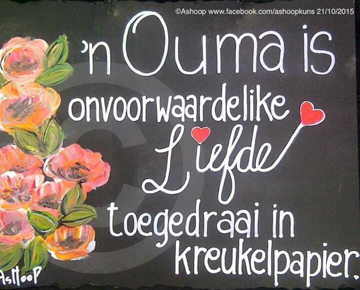 Ons Huis Kimberley: 'n Ouma is ...