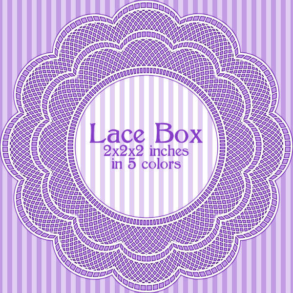 Don't Eat the Paste: Printable Lace Box in 5 colors