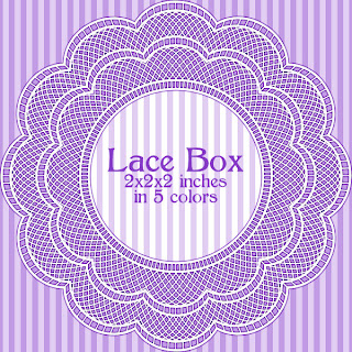 Don't Eat the Paste: Printable Lace Box in 5 colors