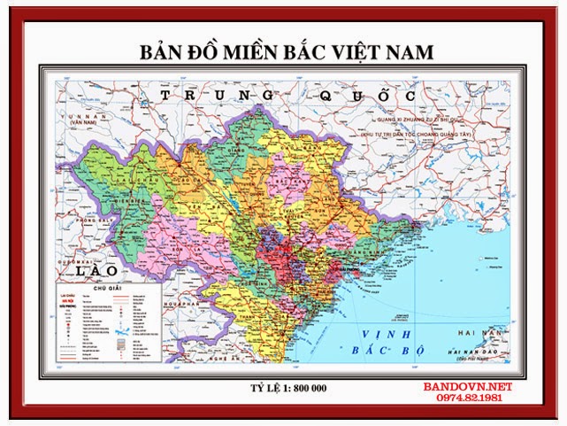 BẢN ĐỒ | BÁN BẢN ĐỒ HÀ NỘI, VIỆT NAM, THẾ GIỚI: Bản Đồ Miền Bắc