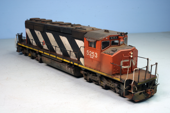 White River Division: Weathering a CN SD40-2 - No. 5253