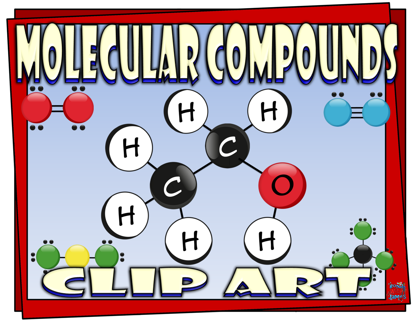 Bond with James: Molecular Compounds Clip Art