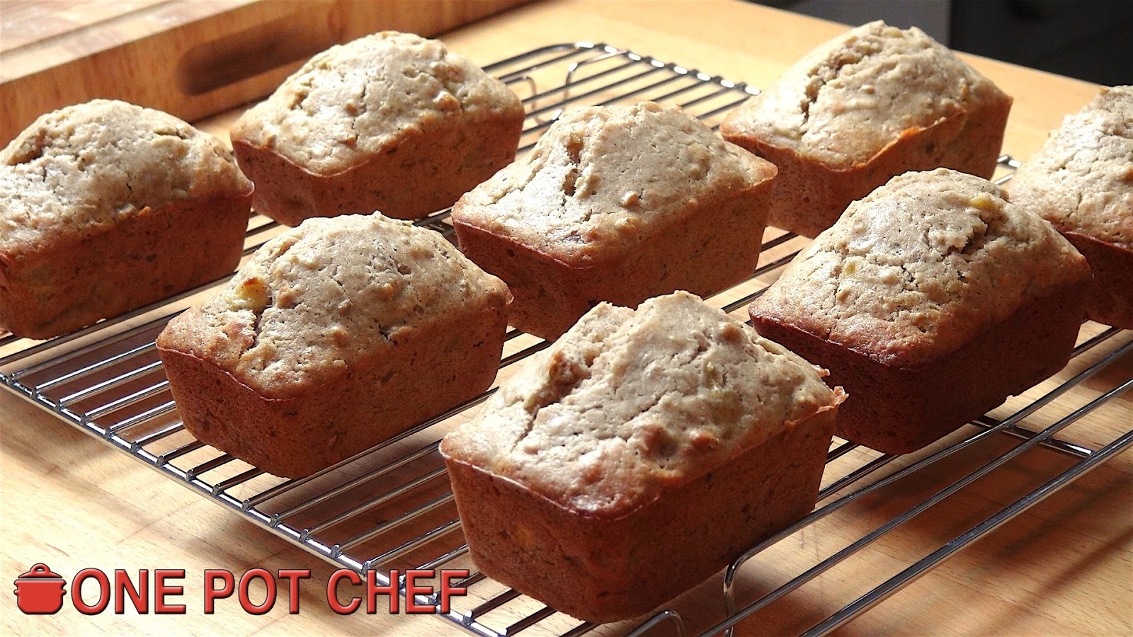 The One Pot Chef Show: Baby Banana Breads | One Pot Chef