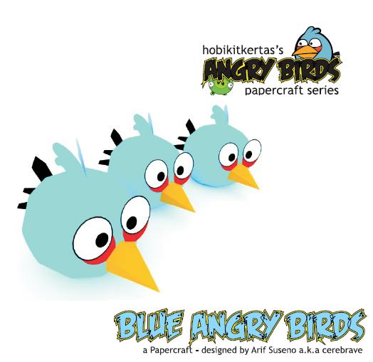 Angry Birds - Blue | Papercraft Paradise | PaperCrafts | Paper Models ...