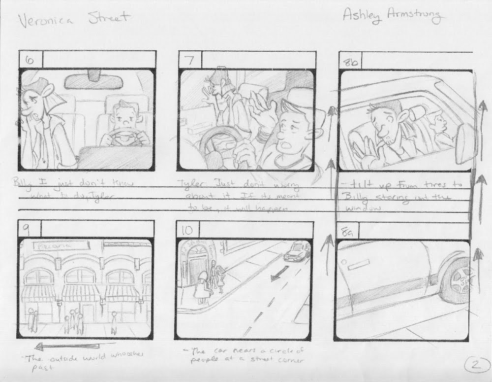 Ashley's Art: Veronica Street Storyboards