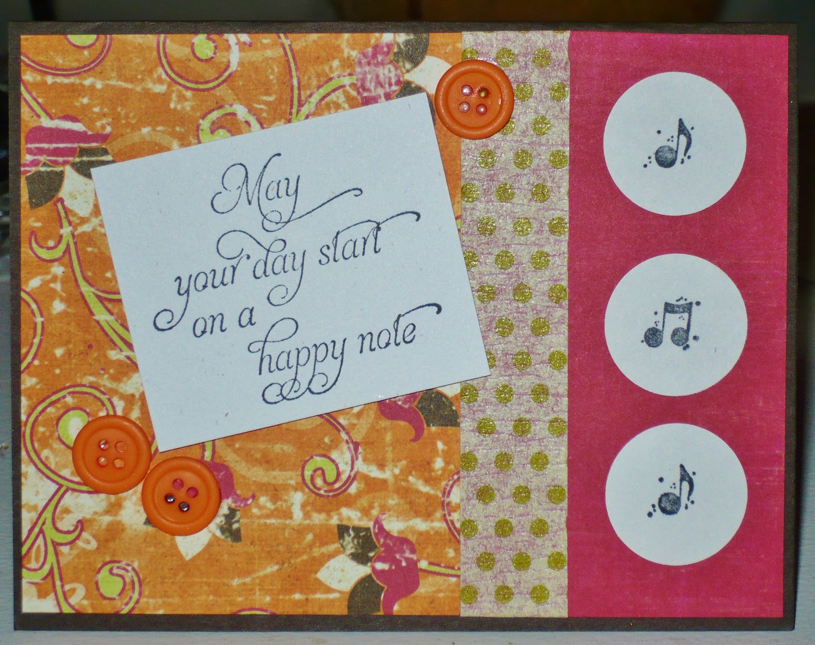 stamping muses: Happy Note With Paper Tape