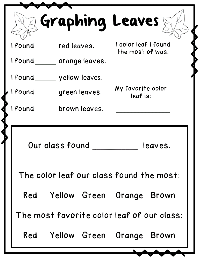 The Primary Pack: Fall Leaves Lesson for Pre-K