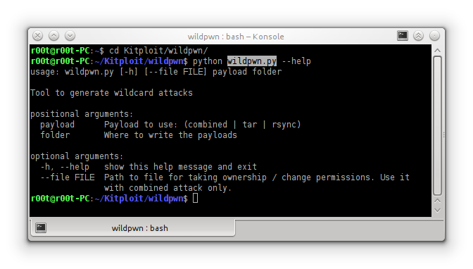 Wildpwn - Unix Wildcard Attack Tool
