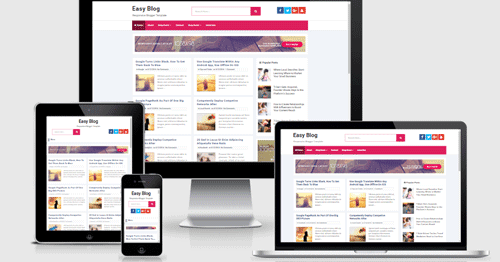 Easy Blog Responsive Blogger Template - TemplateMark