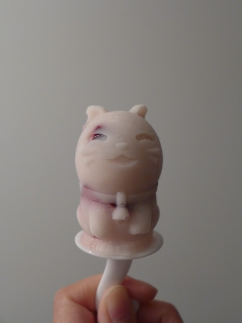 Scribbles in Toronto: Zoku Character Popsicles - Cherry Yogurt Popsicles
