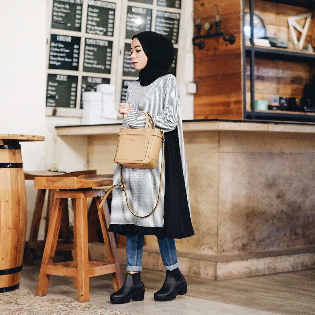 25+ Inspirasi OOTD Hijab ala Selebgram Terbaru - Tutorial HijabKu