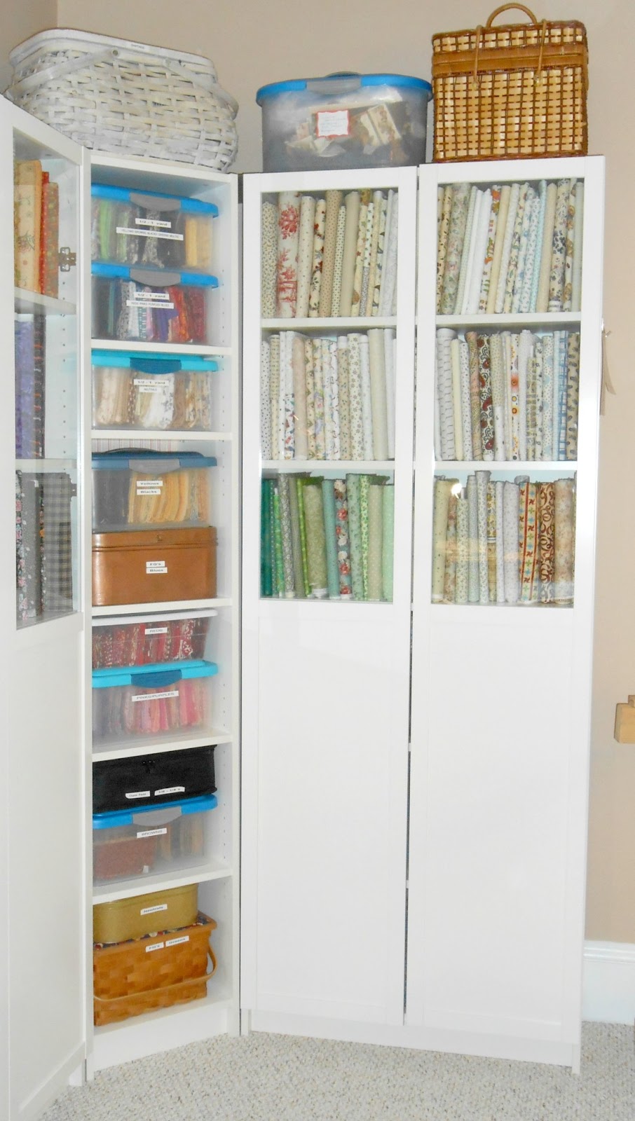 365 Days and Other Ramblings: New Fabric Storage...A Tutorial
