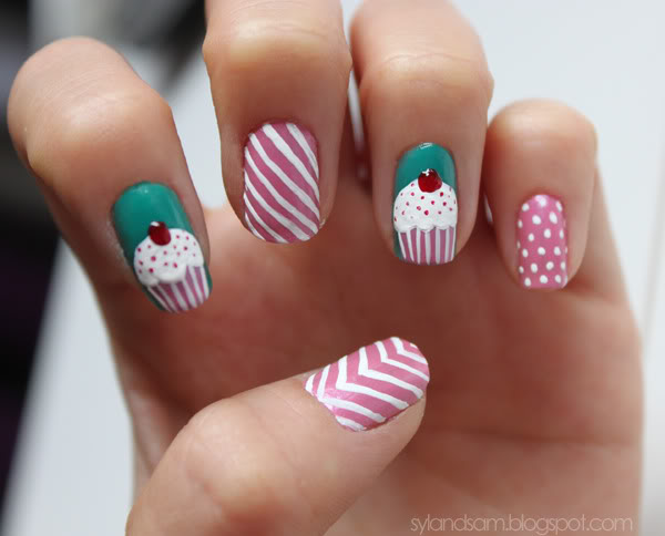 Syl and Sam: 213: tutorial - cupcake nails