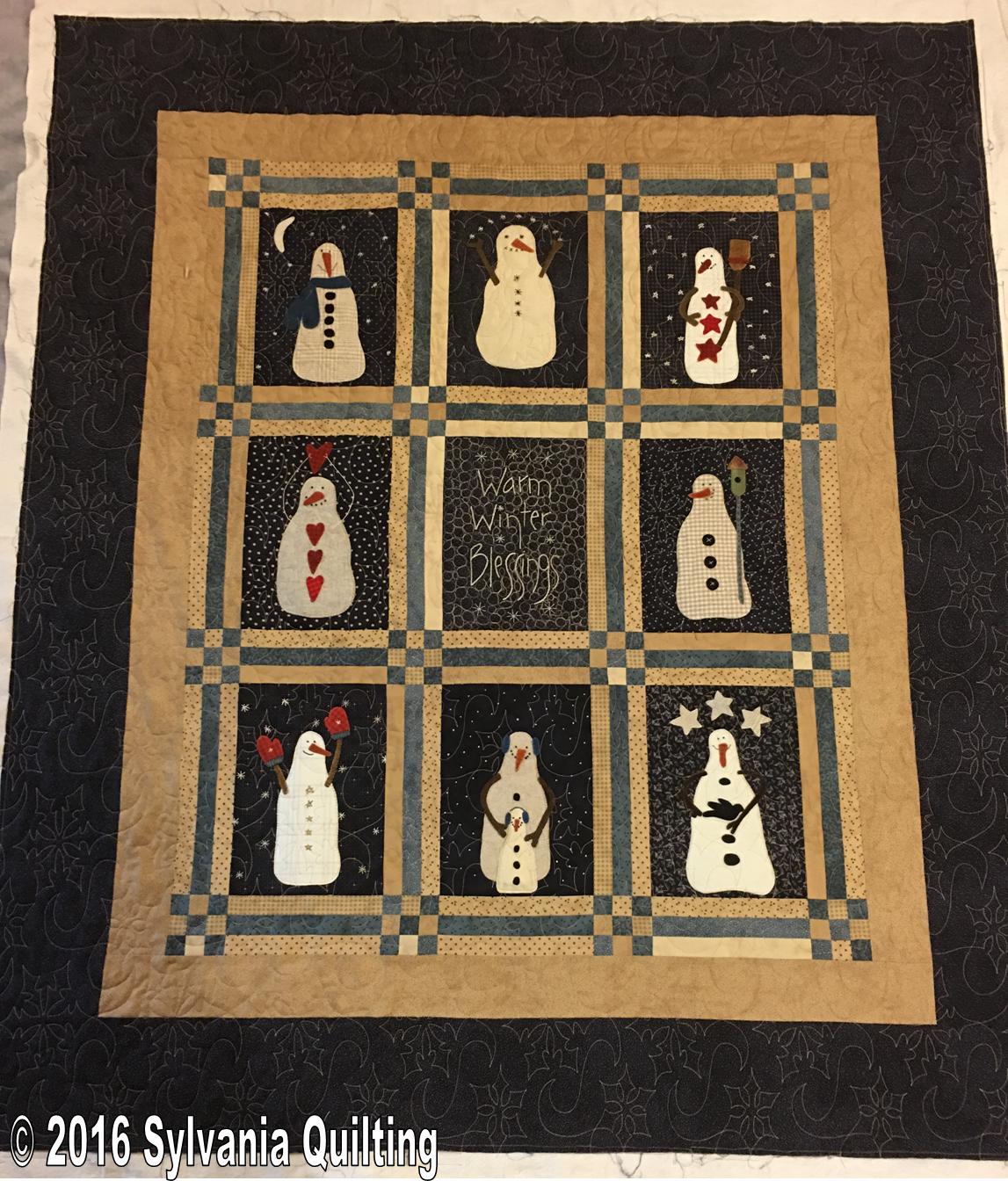 Sylvania Quilting: Snowman Gatherings quilt