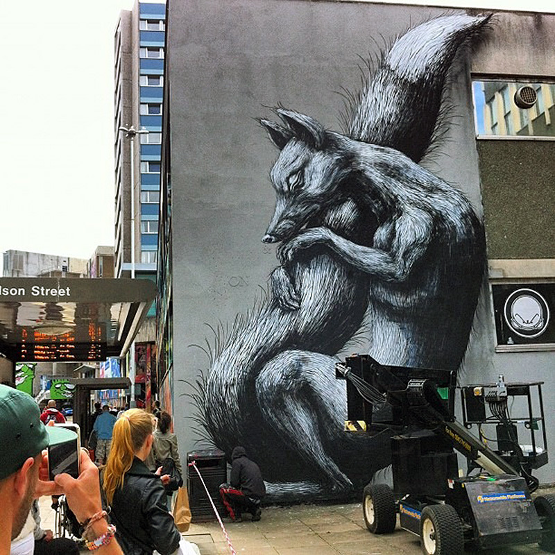 ROA New Street Pieces In Bristol, UK | StreetArtNews | StreetArtNews