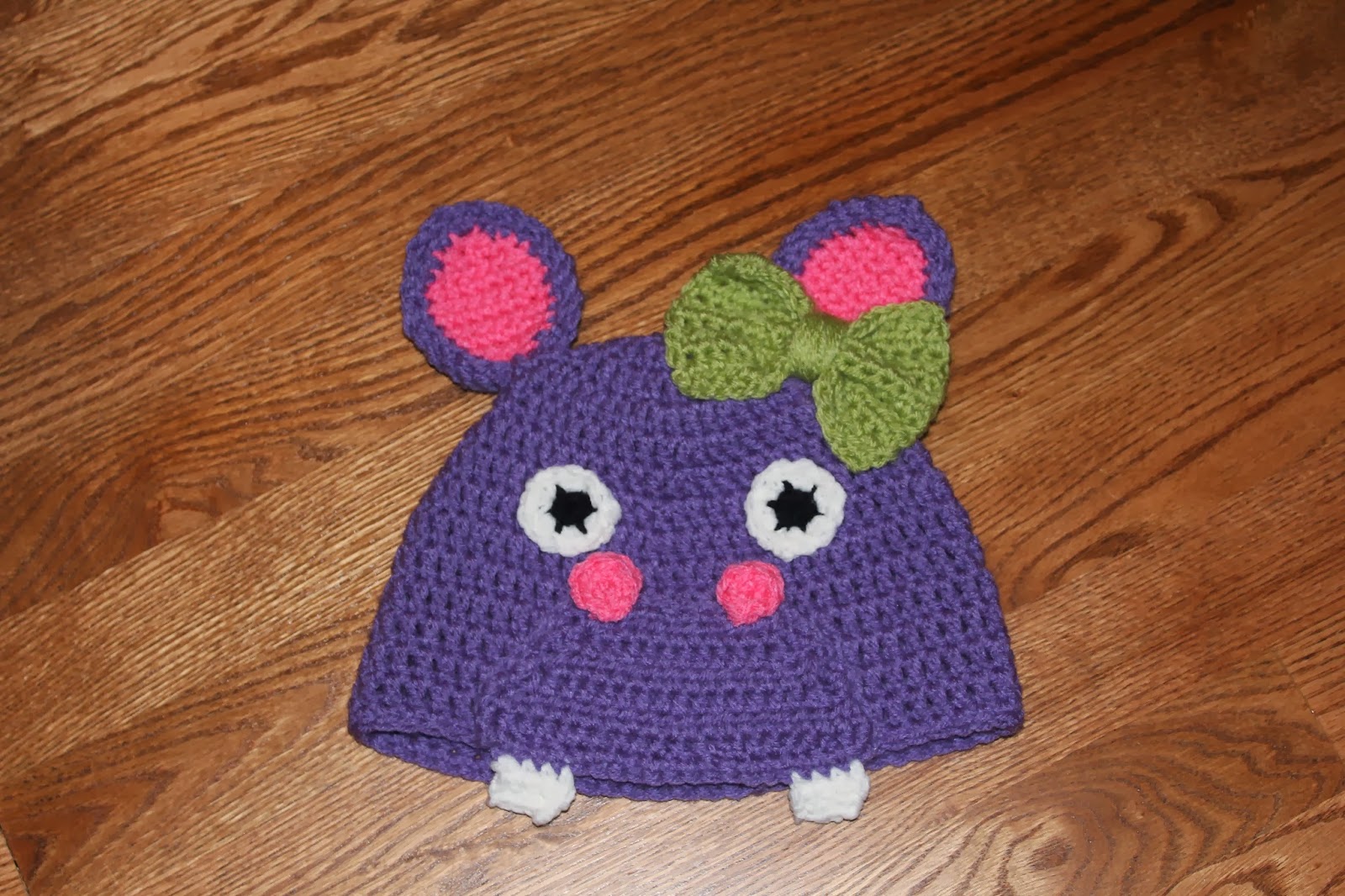 The Crafty Flutist: Crocheted Hippo Beanie- Free Pattern