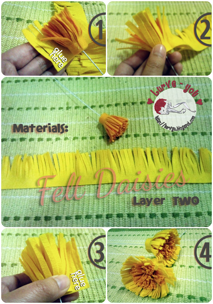 "LiFe InSpiRaTioN": D.I.Y (Bunga Tangan Felt)