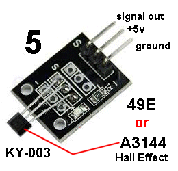 KY-003 Hall Effect Sensor: | Elektronika Analog dan Digital