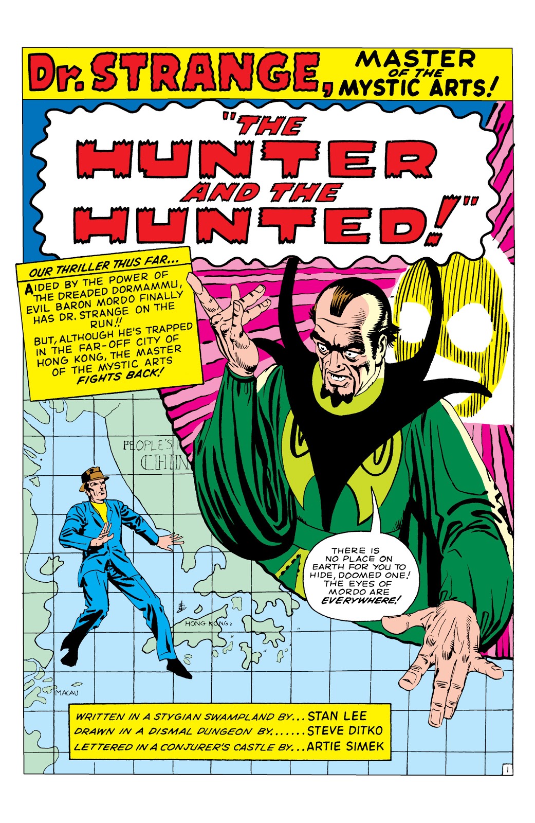 STEVE DITKO STUFF: Hunter And The Hunted! (STRANGE TALES #131) Cover ...