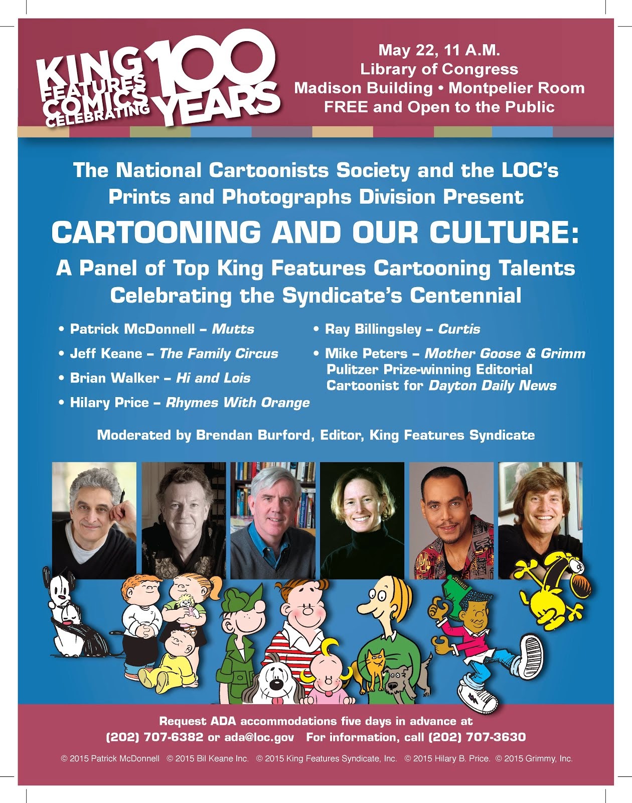 ComicsDC: May 22: King Features cartoonists at Library of Congress