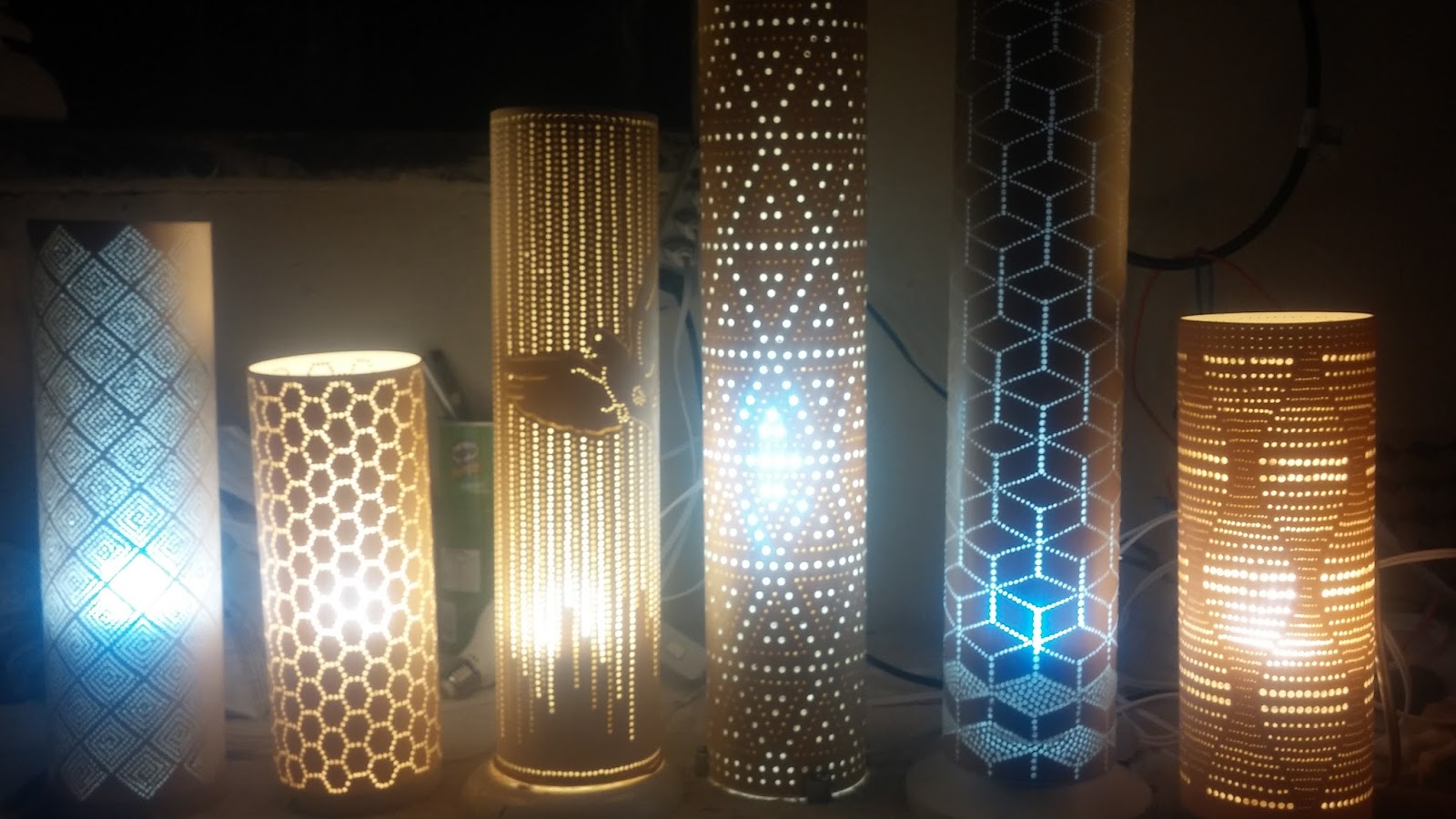 Luminarias em PVC : Luminária em PVC