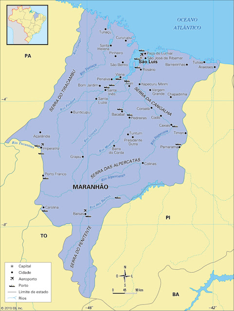 Blog de Geografia: Mapa do Maranhão