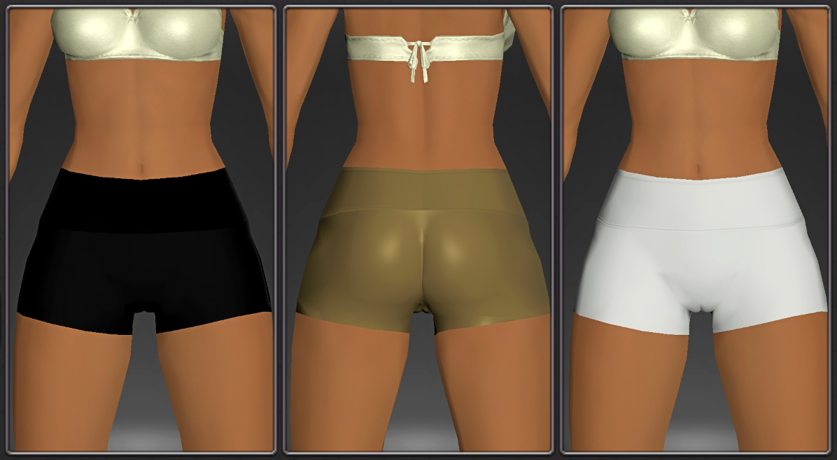 Spats/Compression Shorts Gen1 - The PrettyKitty Emporium | FFXIV Mods