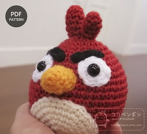 2000 Free Amigurumi Patterns: Angry Birds: the Red Bird