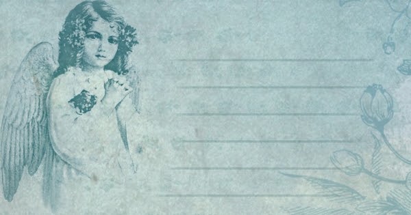 glenda's World : Angel in Blue Journal Card