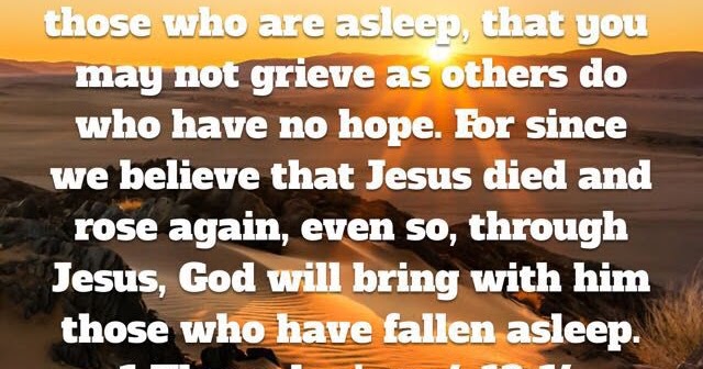 Living for God: Because of Christ, We Can Grieve With Hope