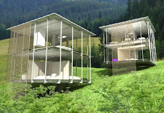 Transparent Glass House Design Ideas, On The Outskirts Of Larissa, Greece