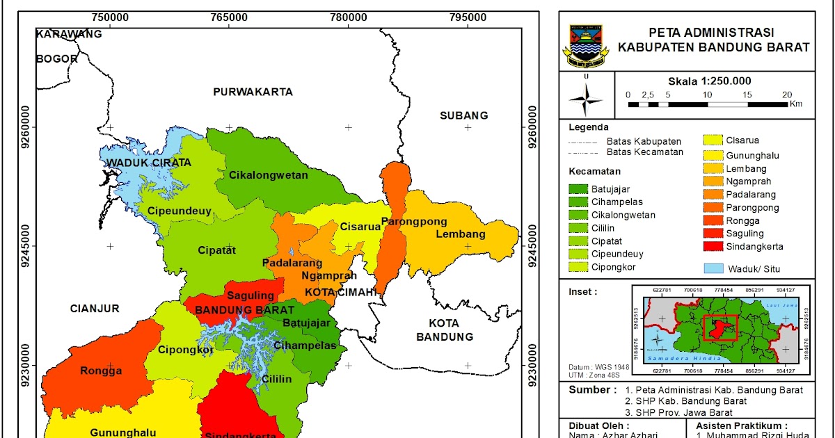 Jenis Peta Kabupaten Bandung Barat - Gudang Ilmu